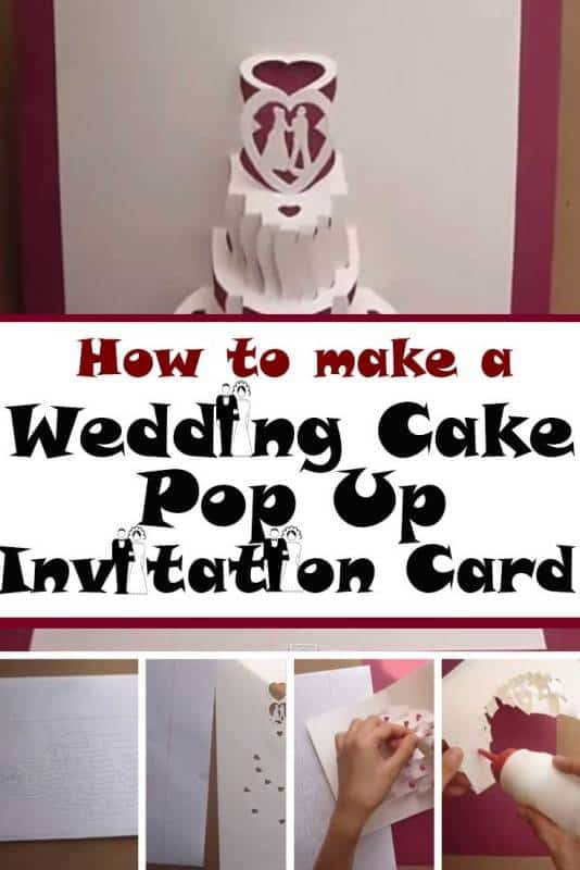 DIY Wedding Cake Pop Out Invitation Card - Make your Guests say "WOW ...