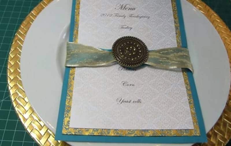 DIY Wedding Menu Card to Beautifully Show your Menu to Guests ...