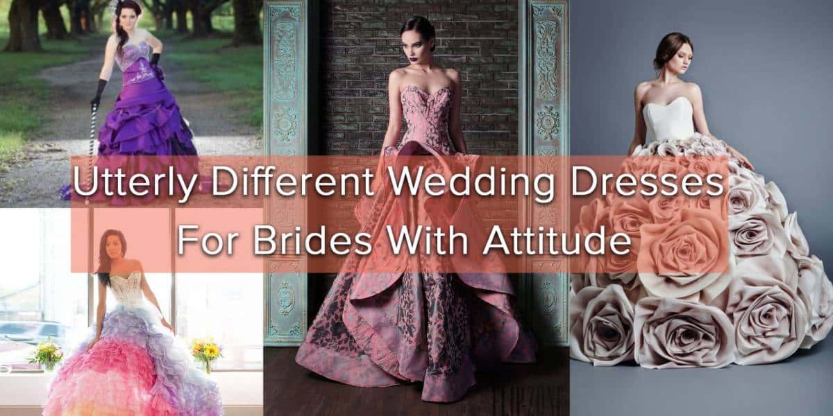 Utterly Unique Wedding Dresses For Brides With Attitude - Inspired Bride