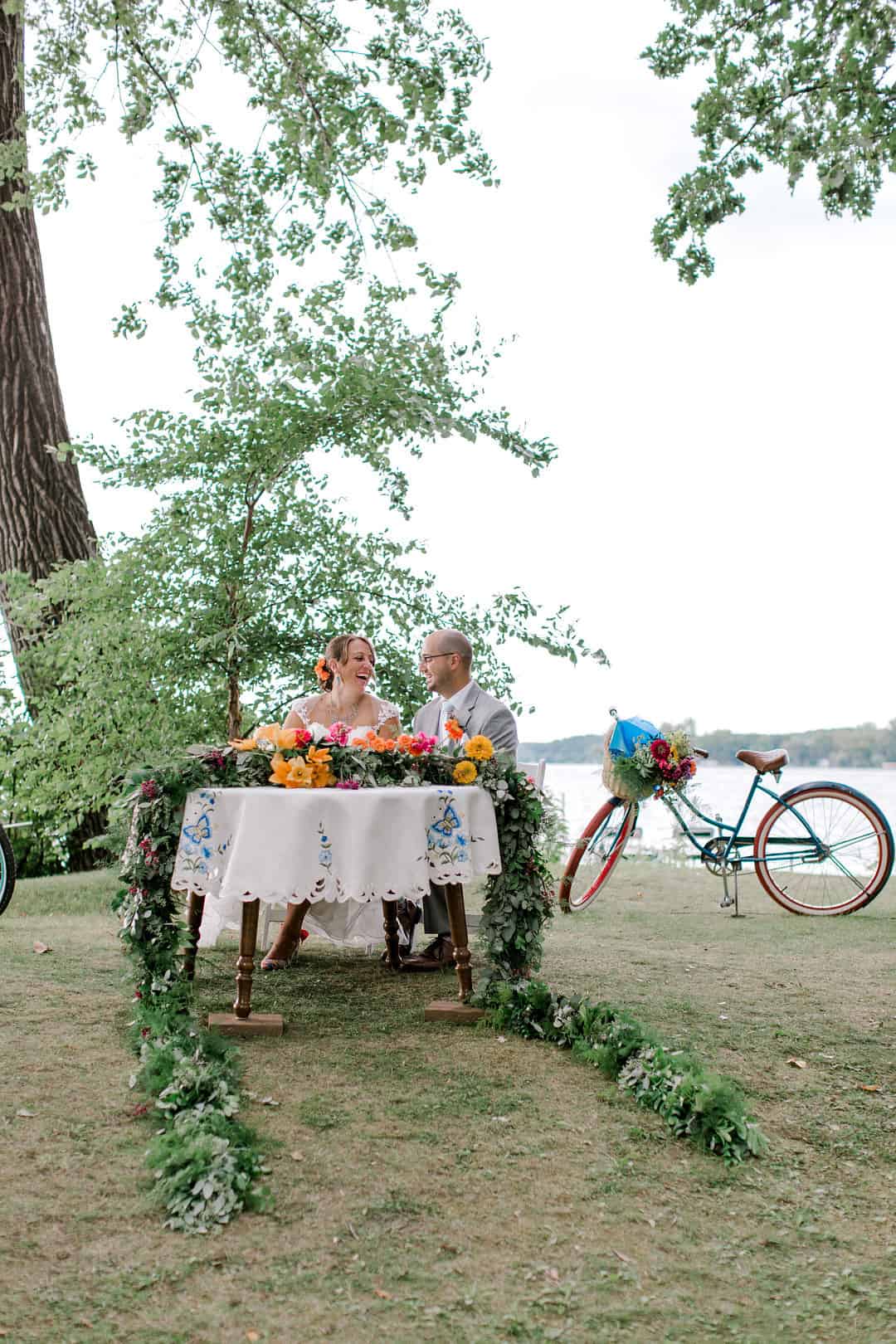 Colorful Bike Themed Wedding - Inspired Bride