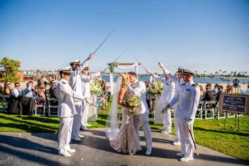 A Fresh Oceanside Military Wedding