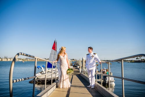 A Fresh Oceanside Military Wedding