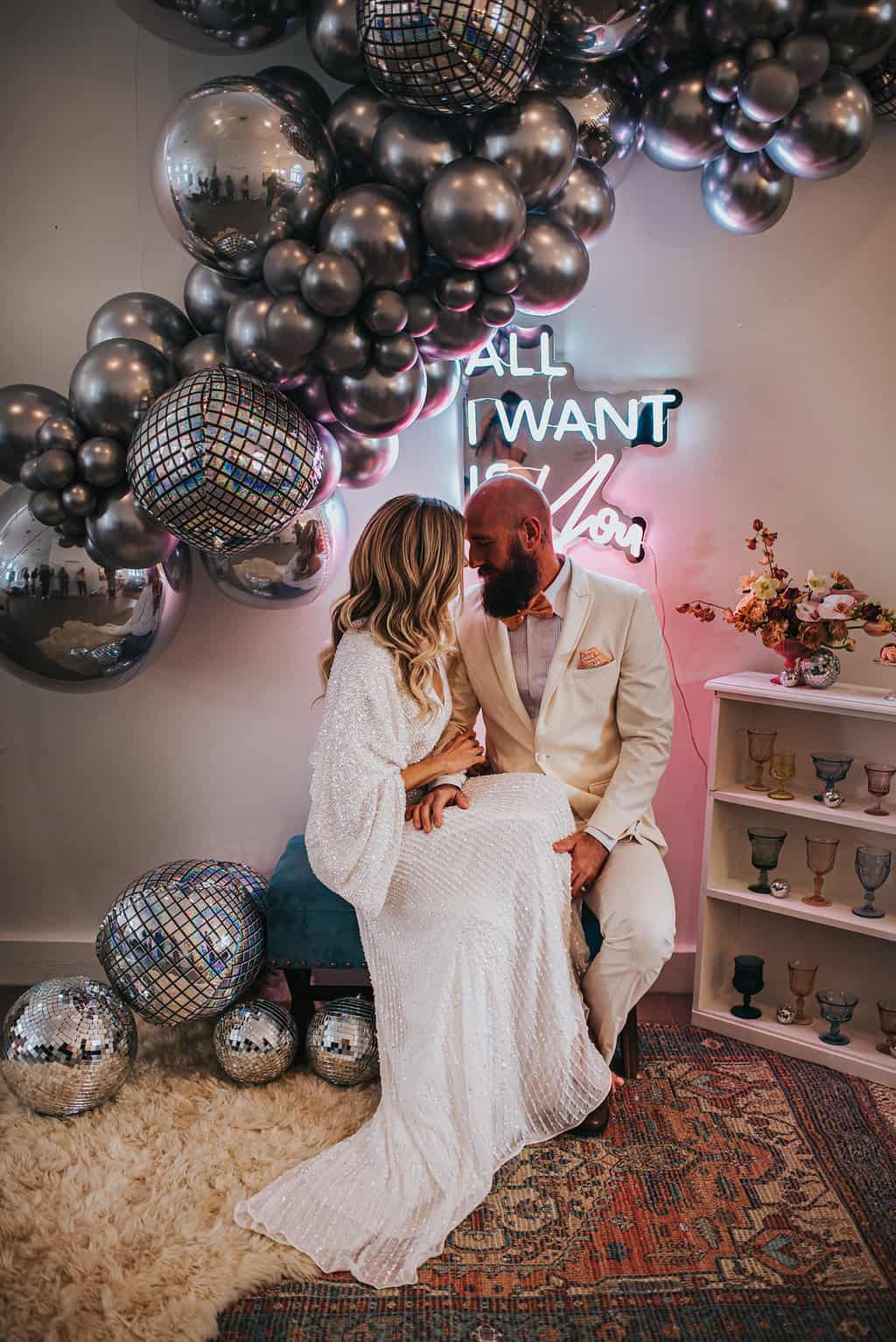 A Boho Disco-Inspired Wedding - Inspired Bride