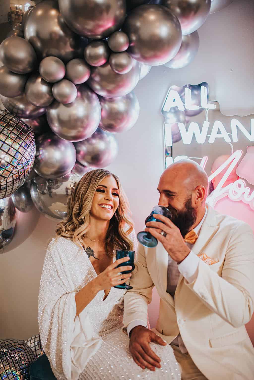 A Boho Disco-Inspired Wedding - Inspired Bride